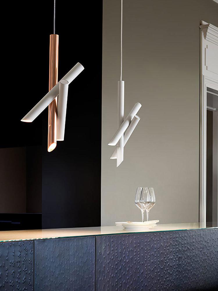 Art Deco Tubes 3 LED Suspension Lamp